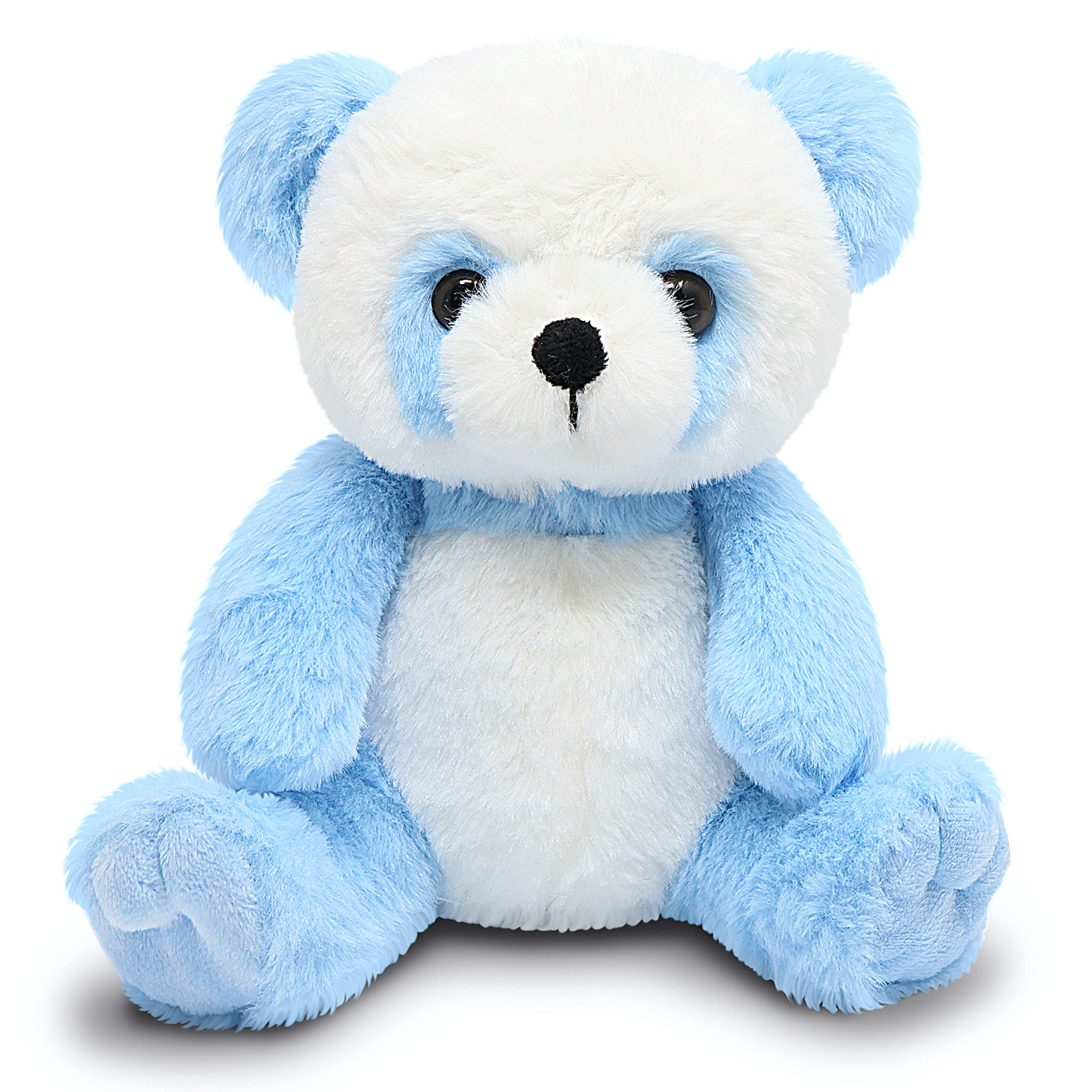 Fluffuns Panda Stuffed Animal - Stuffed Panda Bear Plush Toys - 9 Inches (Blue)