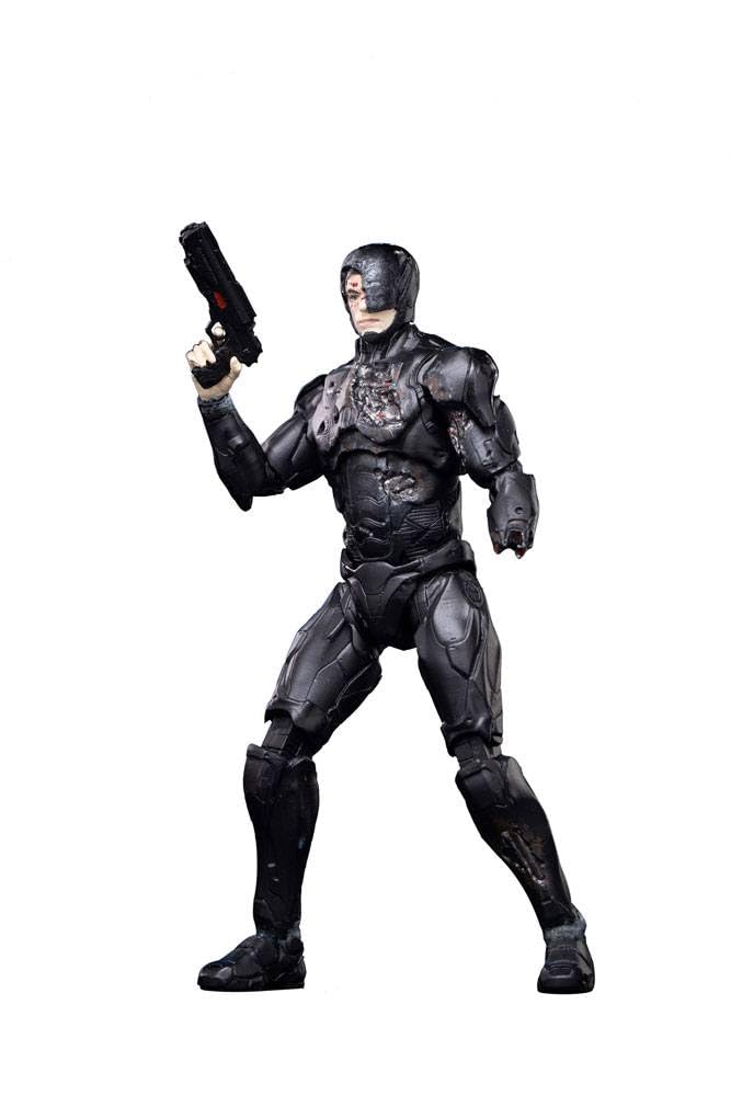 Hiya Toys Robocop 2014: Battle-Damaged Robocop 1:18 Scale Action Figure, Multicolor