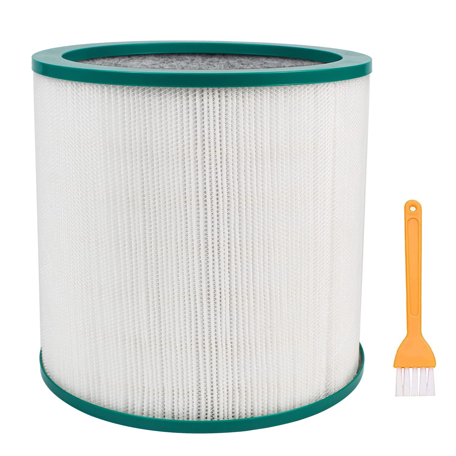 KTSIM HEPA Replacement Air Purifier Filter Compatible with Dyson Tower Purifier Pure Cool Link TP01, TP02, BP01, Replace Part No. 968126-03 (With Brush)