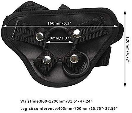 Black Adjustable Belt Harness Pants Strapless Underpants for Men Women Couples Unisex Briefs