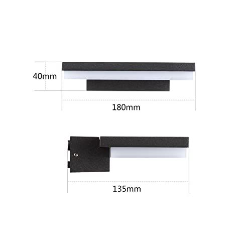 OUUED European Wall Light Modern Waterproof Wall Lamp Door Home Wall Lamp Villa Courtyard Garden Wall-Mounted Simple Outdoor Led Wall Lamp