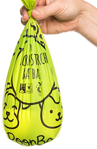 My AlphaPet Compostable Dog Poop Bags - Cornstarch Earth Friendly - Highest ASTM D6400 Rated - 120 Count 8 Unscented Refill Rolls - Large Size 9 x 13 Inches - Leak Proof Doggie Waste Bags