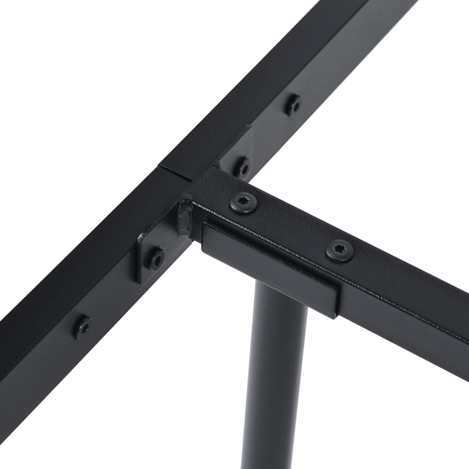 Twin Size Daybed Frame, No Box Spring Needed Day Bed Fram, Twin Bed Frames Metal Sofa Bed for Living Room Guest Room Apartment, Black
