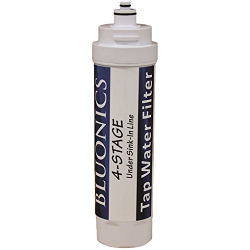 BLUONICS 4-stage Replacement Filter for Our Direct In-line Under Sink Tap Water Filter System