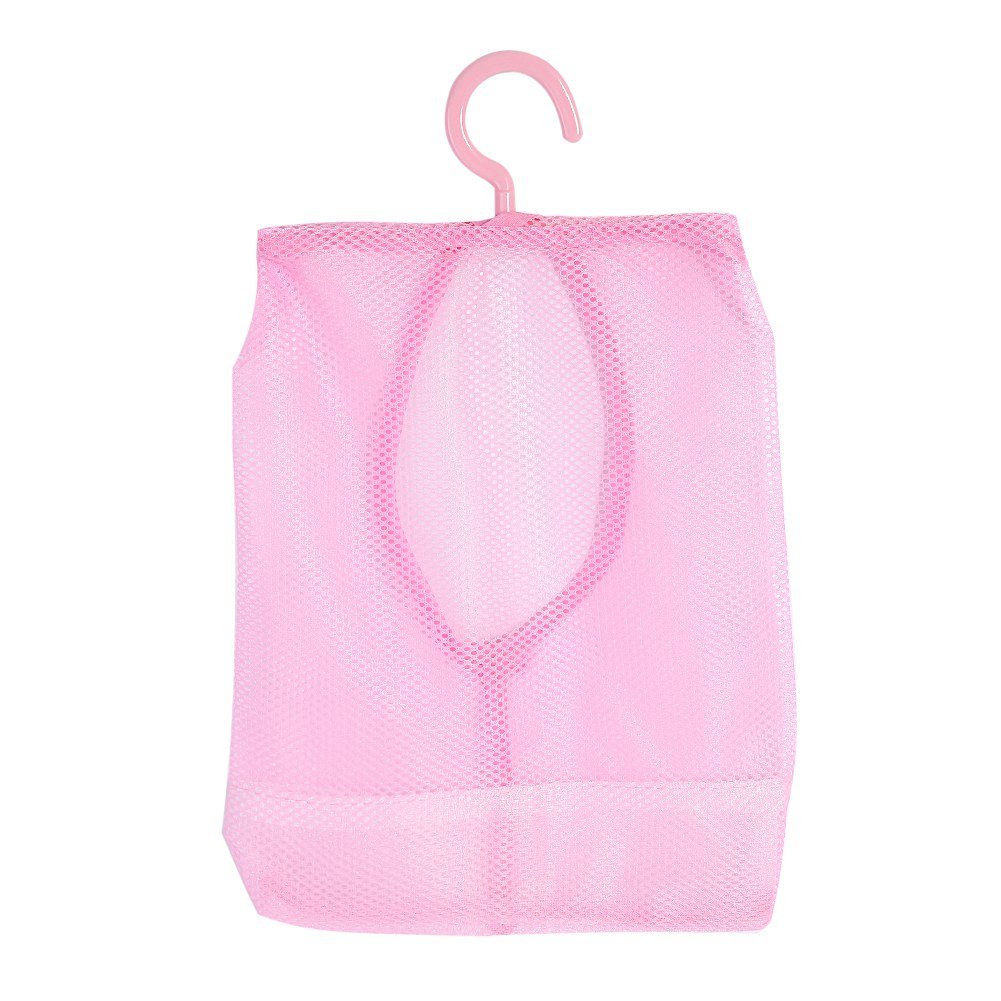 Yosoo Hanging Mesh Storage Bag, Space Saving Hanging Mesh Storage Bag for Clothes Cosmetics Shampoo Shower Gel ()