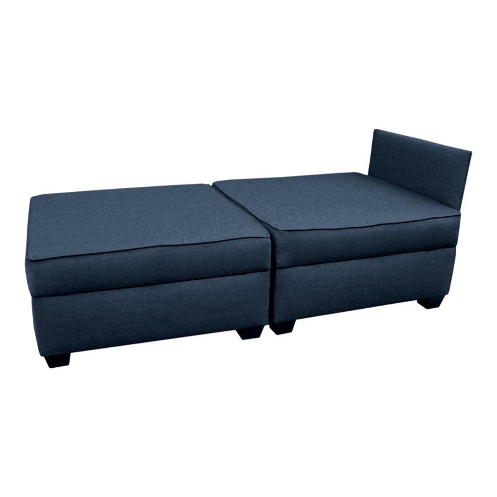 duobed Storage Chaise Lounge/Bed - Blue
