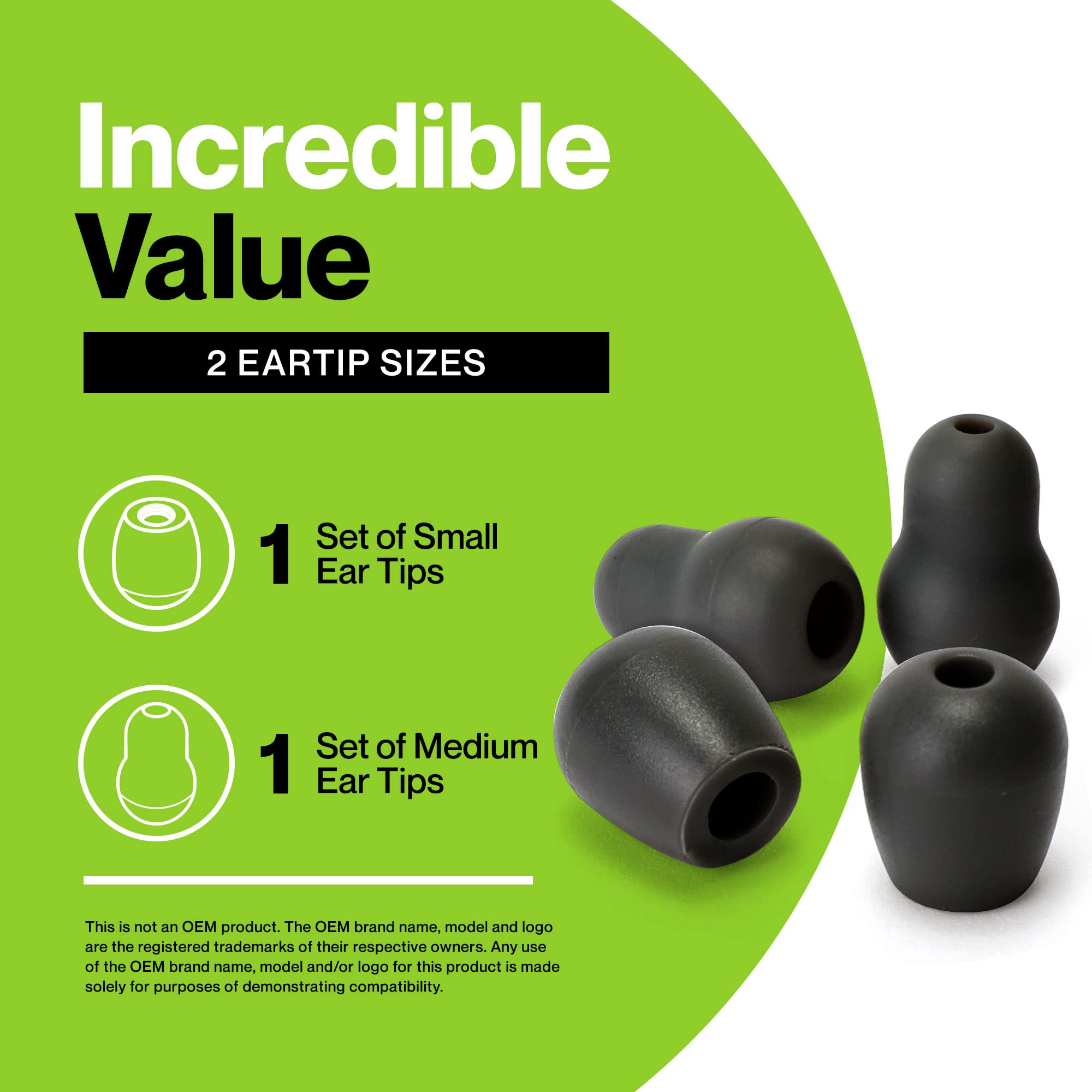 Durabasics Stethoscope Ear Tips Replacement for Littmann Stethoscopes - Compatible with Littman Ear Tips Replacement, Stethoscope Ear Pieces, Littmann Stethoscope Parts & Cardiology IV Parts - Black