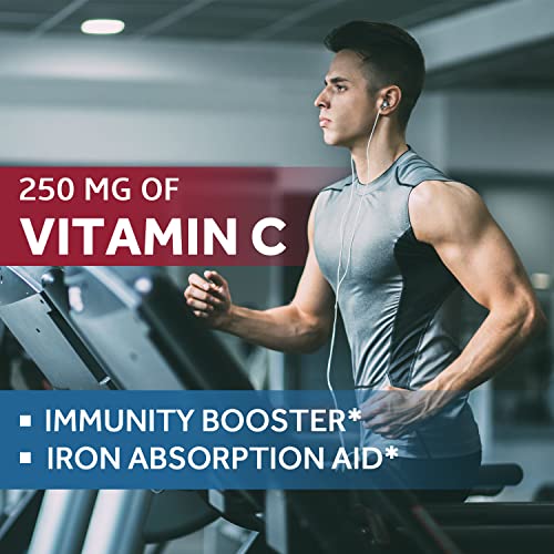 Doctor’s Recipes Iron 65 mg Carbonyl Iron with Vitamin C, Maximized Absorption Easy on The Stomach, Red Cells Formation, Blood, Heart, Brain, Muscle & Immunity Health, Vegan Non-GMO 60 Tablets