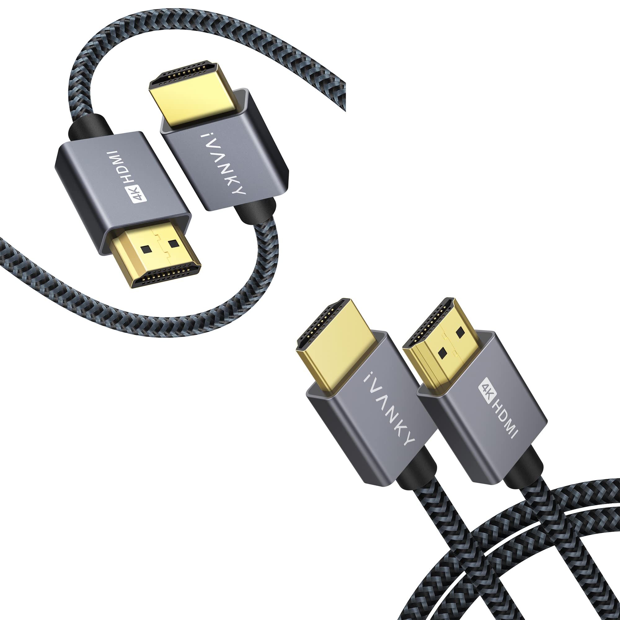 IVANKY 4K HDMI 2.0 Cable 6.6 ft + 10ft