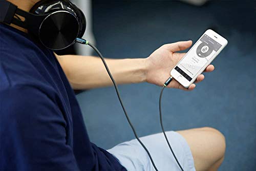 iXCC 4 Feet Male to Male 3.5mm Universal Aux Audio Stereo Cable Cord for Car and All 3.5mm-Enabled Devices, Apple, Samsung, Android, Windows and MP3 Player