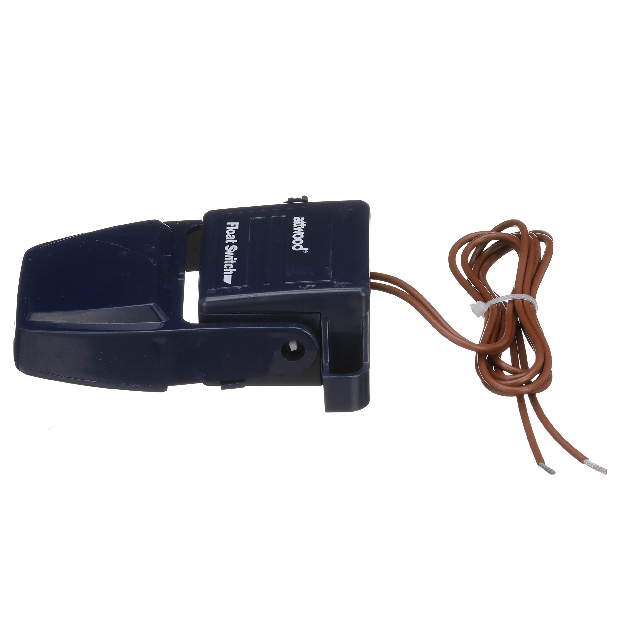 Attwood 4202-7 Float Switch, For Bilge Pump, 12- and 24-V CE rated, 36-Inch Wire, 4 ¼ Inches L x 3 7/8 Inches W x 1 3/8 Inches H