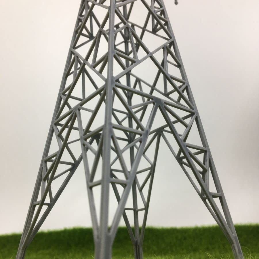 BENME N Scale Train Railway Scene Plastic high Voltage Electric Tower Finished Model
