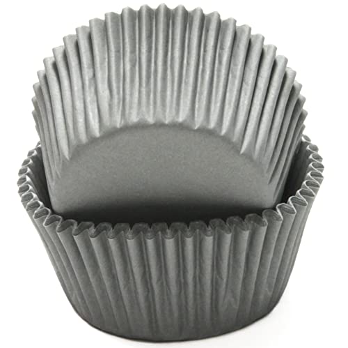 Chef Craft Classic Cupcake Liners, 50 Count, Gray