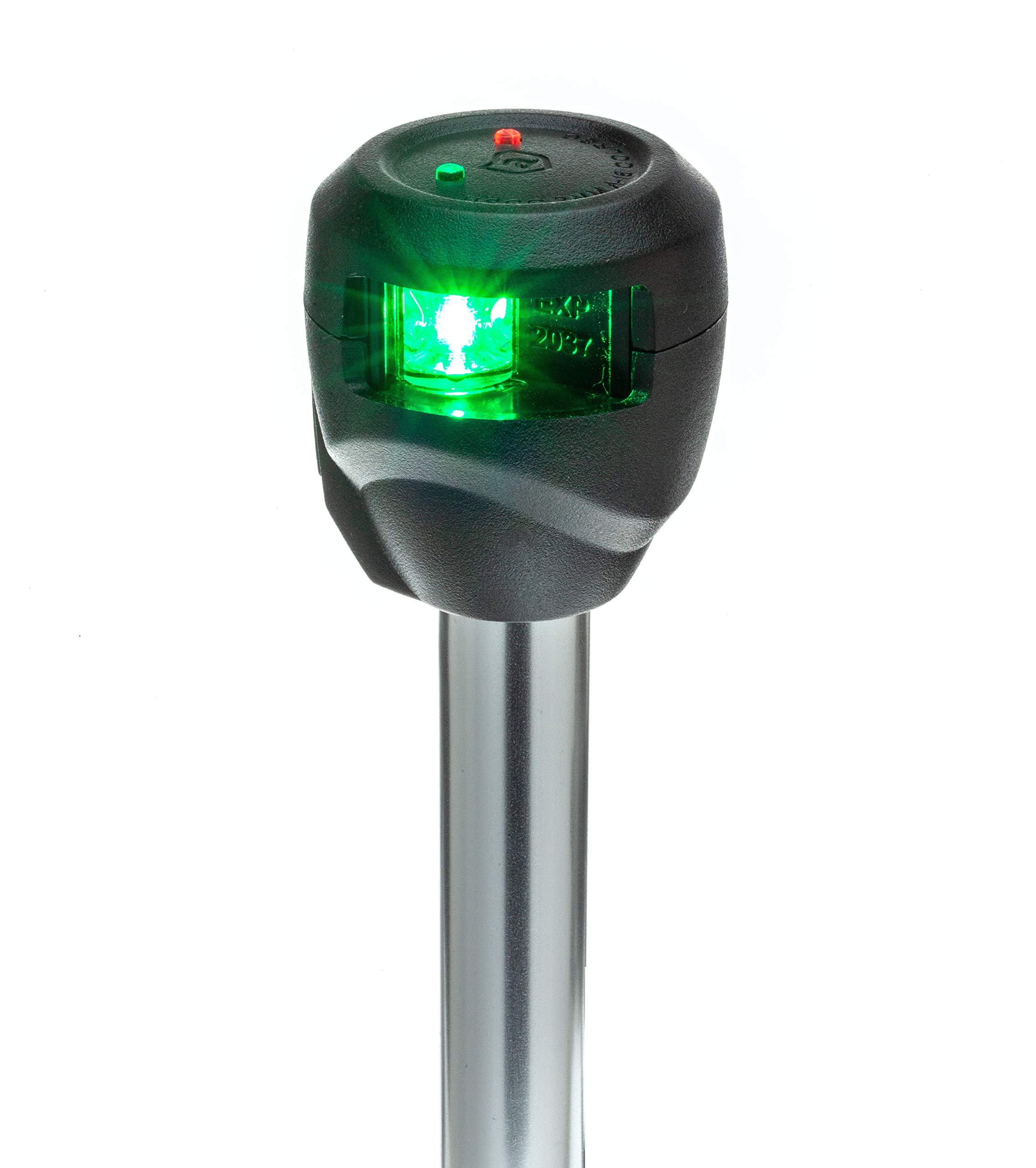 Attwood Bi-Color Lightarmor LED Navigation - Pole Light Red-Green - 10" - Boat Bi-Color Lightarmor LED Navigation - Pole Light NV6LC2-10-7 Red-Green - 10" - Boat