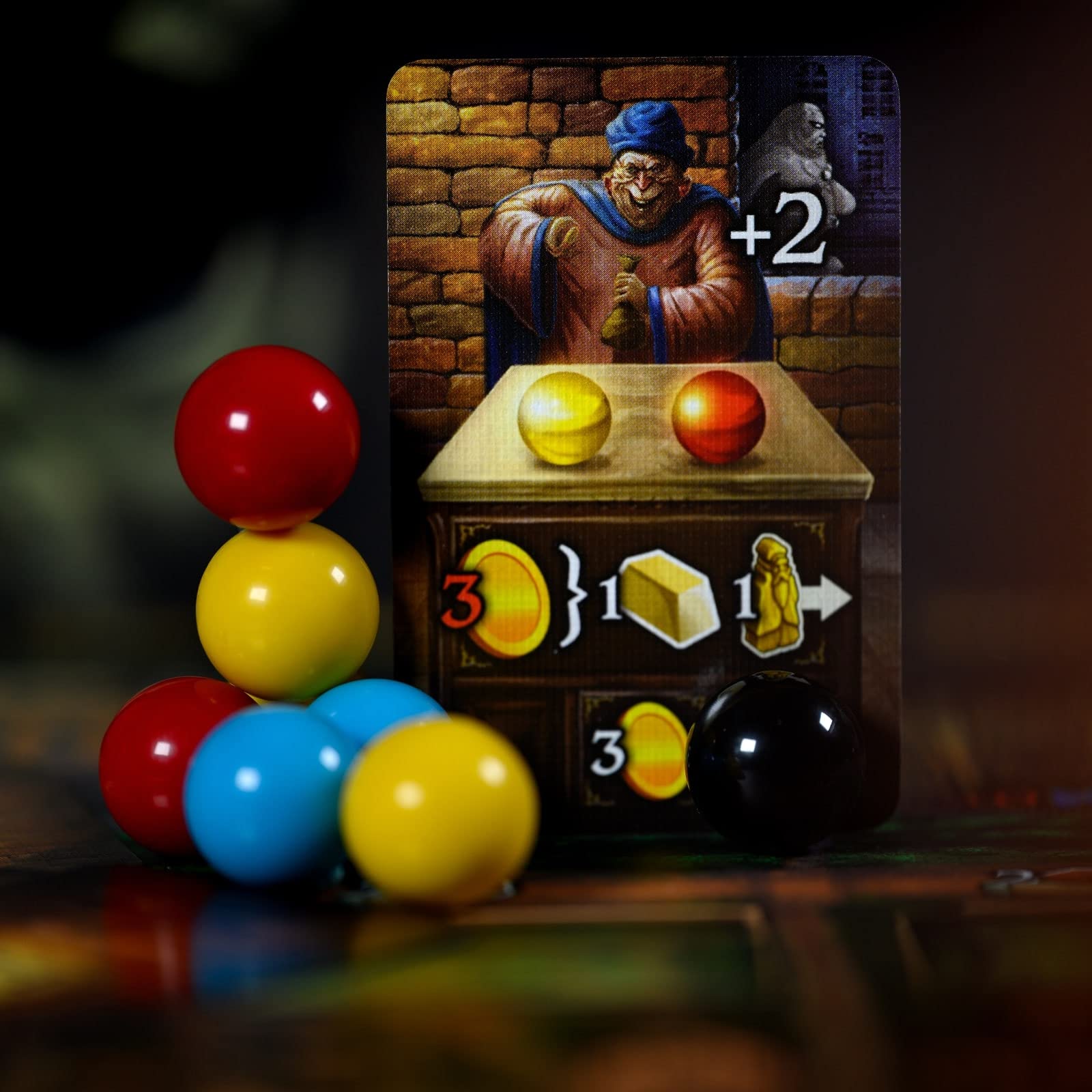 Golem Board Game | Strategy Game | Renaissance Fantasy Game | Engine-Building Game for Adults and Teens | Ages 14+ | 1-4 Players | Average Playtime 90-120 Minutes | Made by Cranio Creations