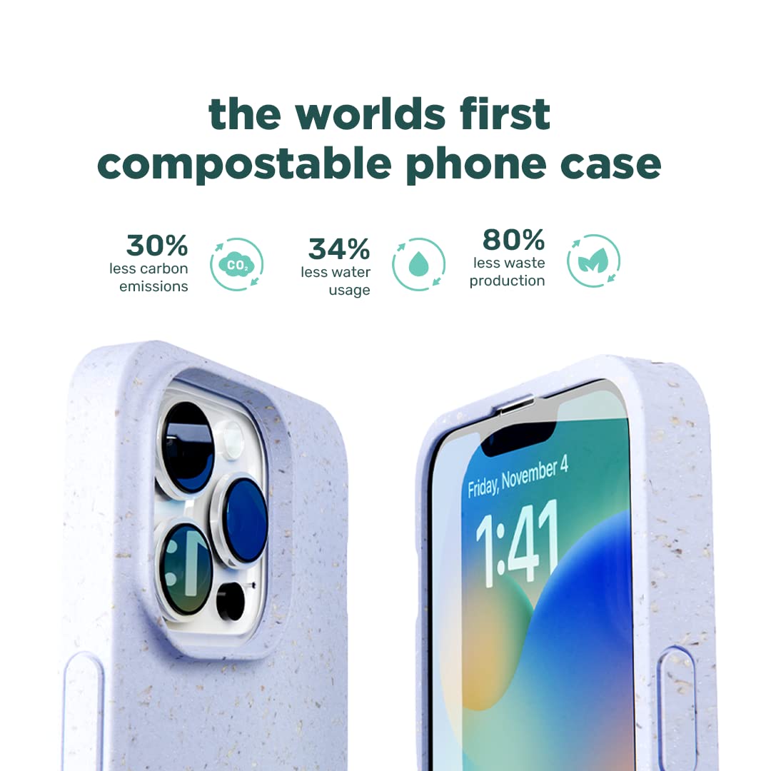 Pela: Phone Case for iPhone 12 Mini - Eco-Friendly - Made from Plants (Slim Cassis)
