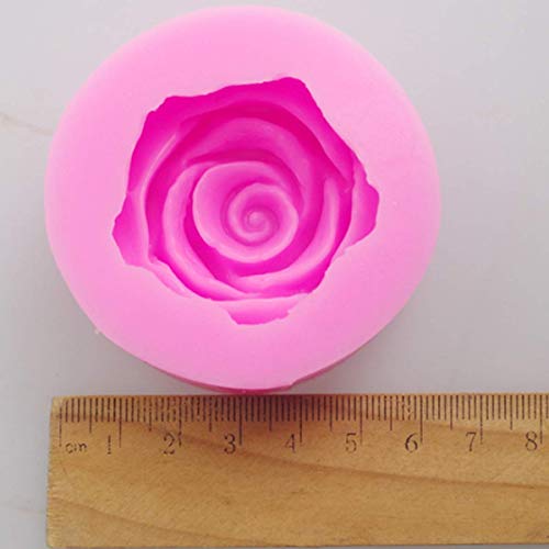 BeeSpring Flower Bloom Rose Shape Silicone Fondant Soap 3D Cake Molds Cupcake Jelly Candy Chocolate Decoration Baking Tool Mould