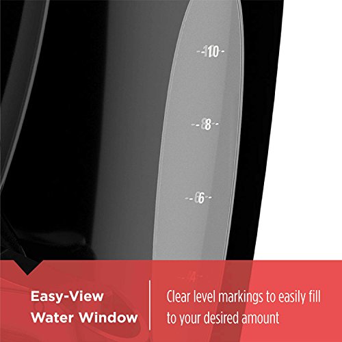 BLACK+DECKER 12-Cup Switch Coffee Maker, Duralife Glass Carafe, Black, CM0940BD