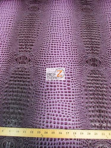 DuroLast™ Florida Gator 3D Embossed Vinyl Fabric by The Yard 2 Tone 3D Crocodile DIY Upholstery Accessories Apparel (Honey Caramel)