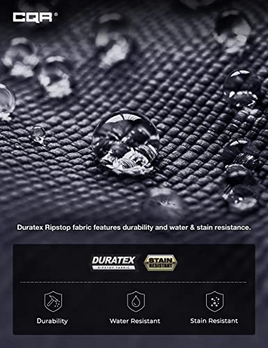 CQR Men's Tactical Pants, Water Resistant Ripstop Cargo Pants, Lightweight EDC Work Hiking Pants, Outdoor Apparel, Duratex Police Navy, 28W x 30L