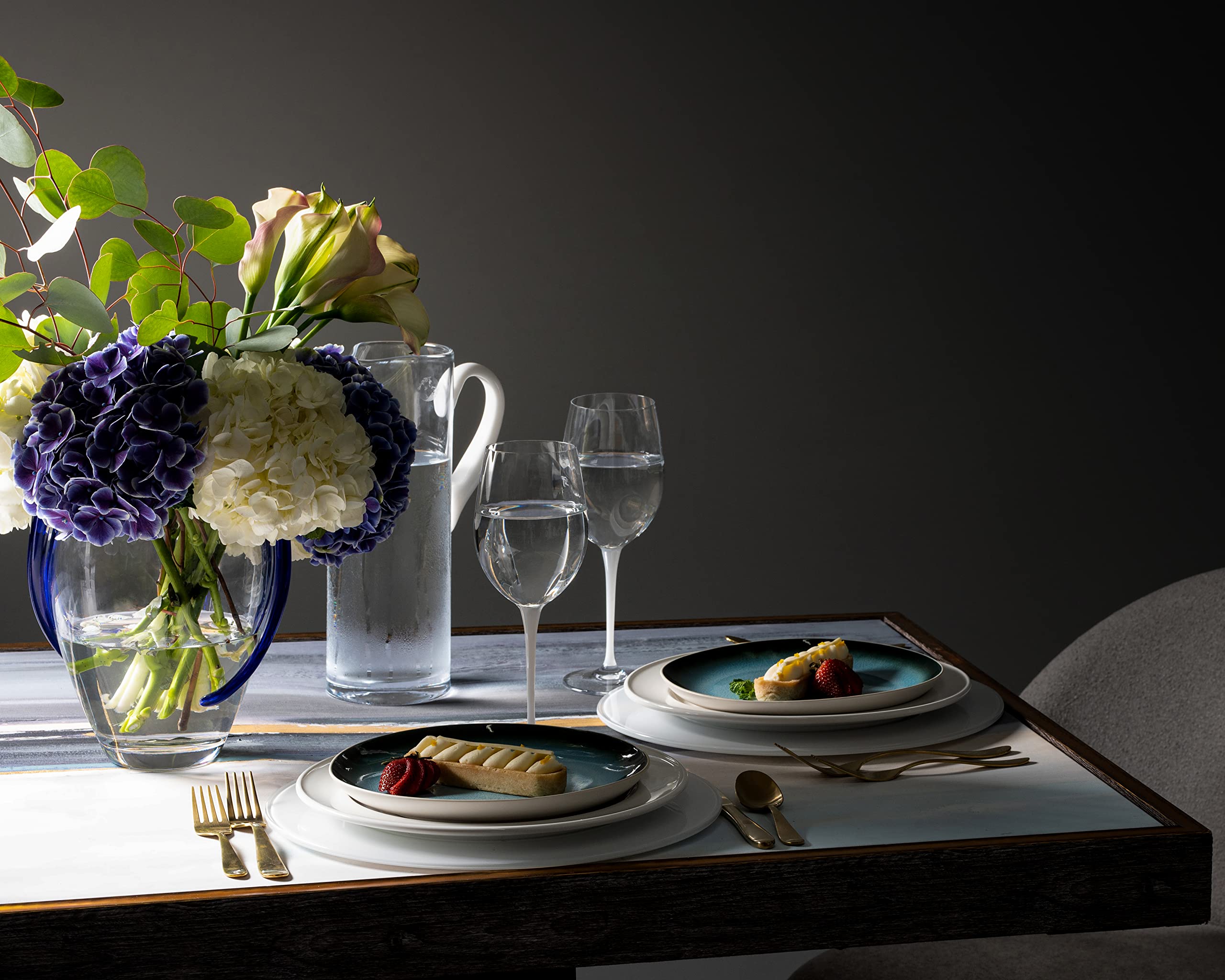 Barski Goblet - Red Wine Glass - Crystal Glass - Water Glass - White Stem - Stemmed Glasses - Set of 6 Goblets - 18 oz Made in Europe