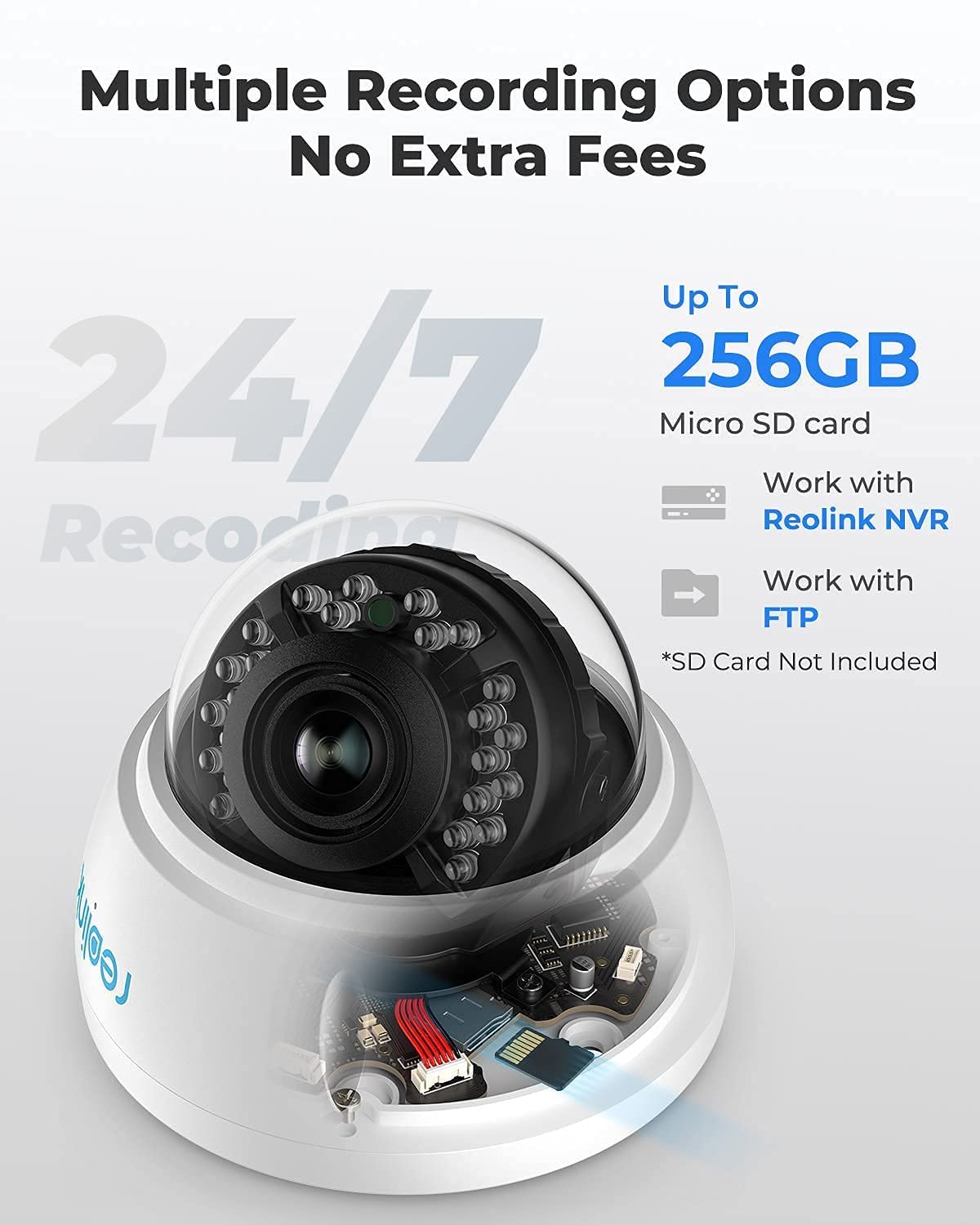 REOLINK 4K Outdoor Home Security Cameras, PoE IP Surveillance, Smart Human/Vehicle Detection, 5X Optical Zoom, RLC-823A(Auto Tracking & Patrol) Bundle with RLC-842A (IK10 Vandalproof)