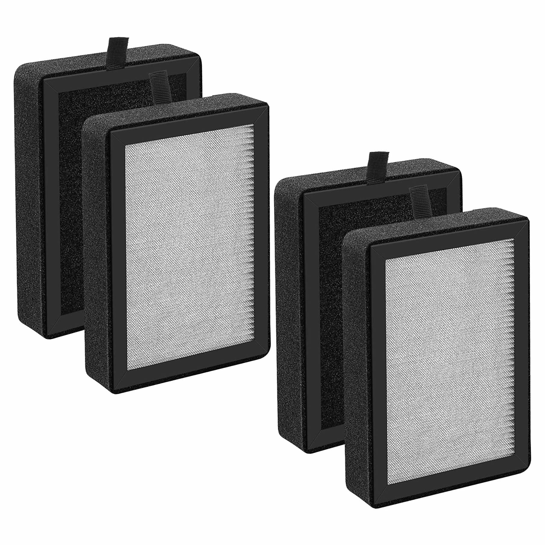 Pelano 4 Pack LV-H128 3-in-1 Pre H13 Filter 3-Stage System Replacement Filter for LEVOIT LV-H128 / PUURVSAS HM669A / ROVACS RV60 Air Purifiers Filter