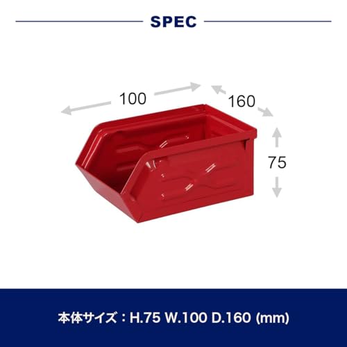 Dulton CH15-H529RW Mini Parts Box, RAW, Comfortable Easy Storage, Parts Stocker, Container Box, Storage Box, Height 3.0 inches (75 mm), Width 3.9 inches (100 mm), Depth 6.3 inches (160 mm)