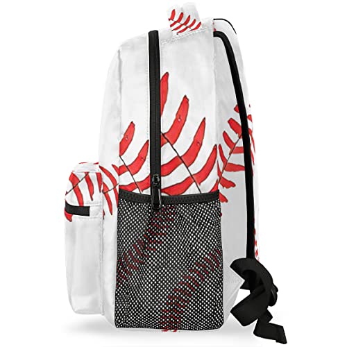 Baseball Backpack for Boys, Sports Baseball Print Backpack, 16 Inches Softball Bag Waterproof Travel Boys Girls Laptop Backpack