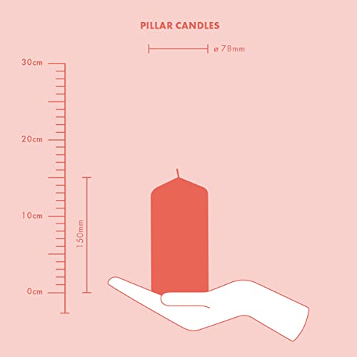 Bolsius Pillar Candle Regular, Ivory 80 mm Width