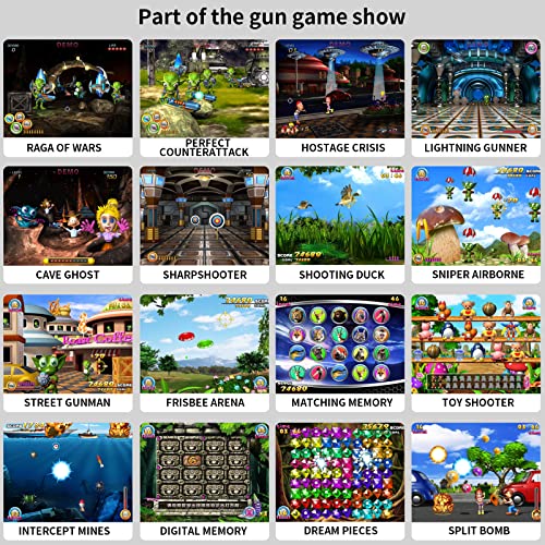 Damcoola Game Console with 900+ Games, Handheld Retro Video Game Console for Kids& Adults, Game System with AR Gun Game,2 Game Controller, TV Plug& Play, Xmas Birthday Toy Gift for Boys& Girls Age 3 +