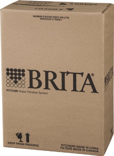 Brita Small 6 Cup Water Filter Pitcher with 1 Standard Filter, BPA Free – Space Saver, White