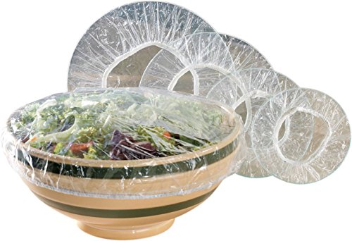 Set of 30 Black Duck Brand Reusable Elastic Dish and Bowl Covers! Large Covers - Medium Covers - 3 Bright Colors - Keep Your Food Fresh with These Easy Plastic Elastic Bowl Covers! (30)