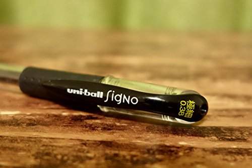 Very smooth! Uni-ball Signo Dx UM-151 Gel Ink Pen - 0.38 mm x 5 Pcs – Black with 5 Reffils