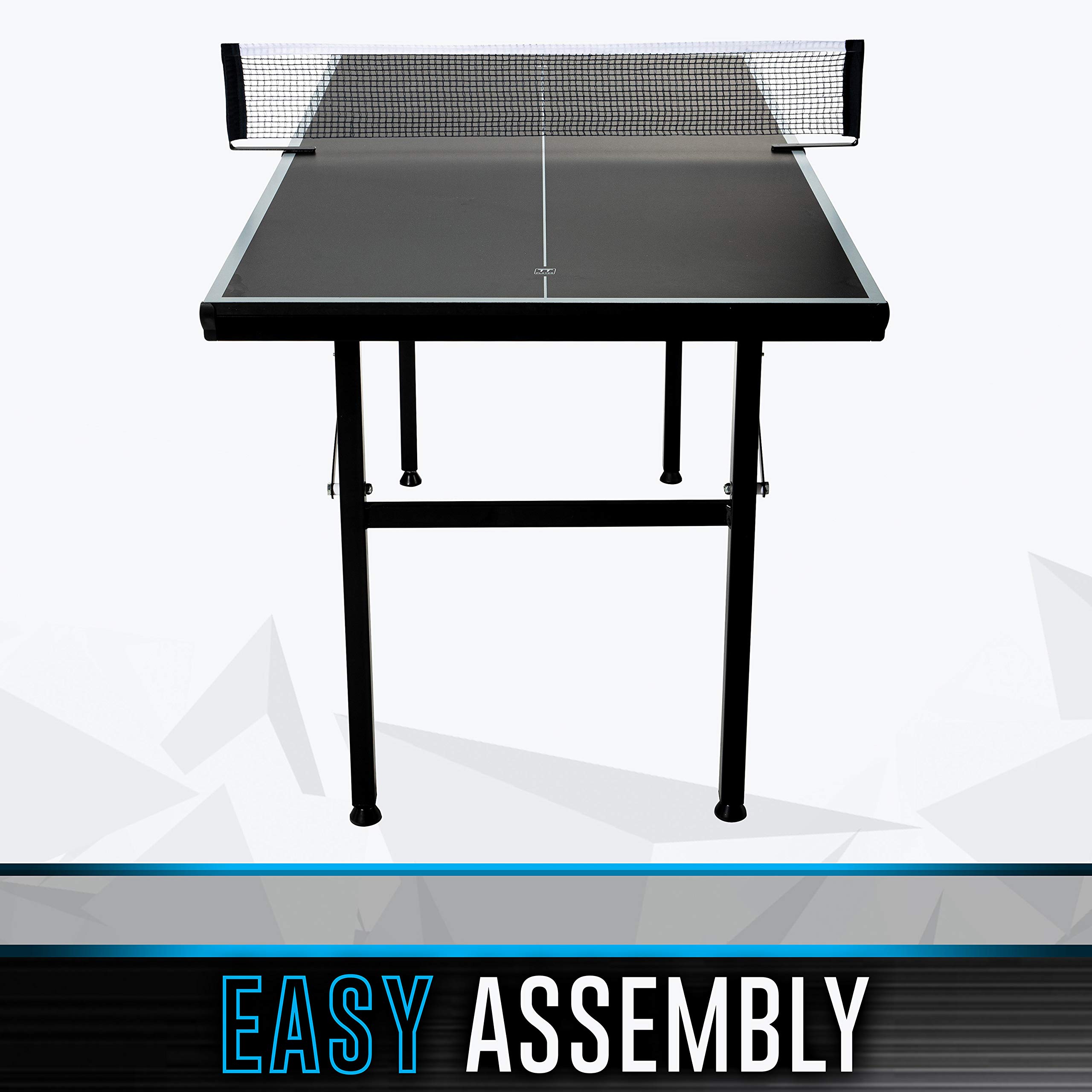 Franklin Sports Mid-Sized Table Tennis Table - Optimum Mid-Size Table - Perfect for Kids or Smaller Rooms - Easy Assembly - Pro Quality - 53" x 29.5", Blue/White