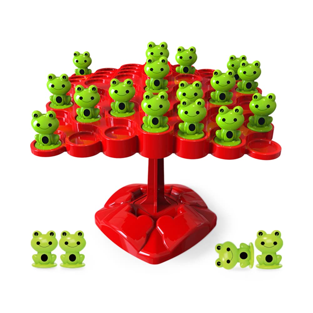 Balanced Tree Frog, Balance Board Game for Kids, Frog Balance Counting Toys, Frog Toy Number Counting Scale, STEM Learning for Teachers and Students, Interactive Toys for Children's Gift