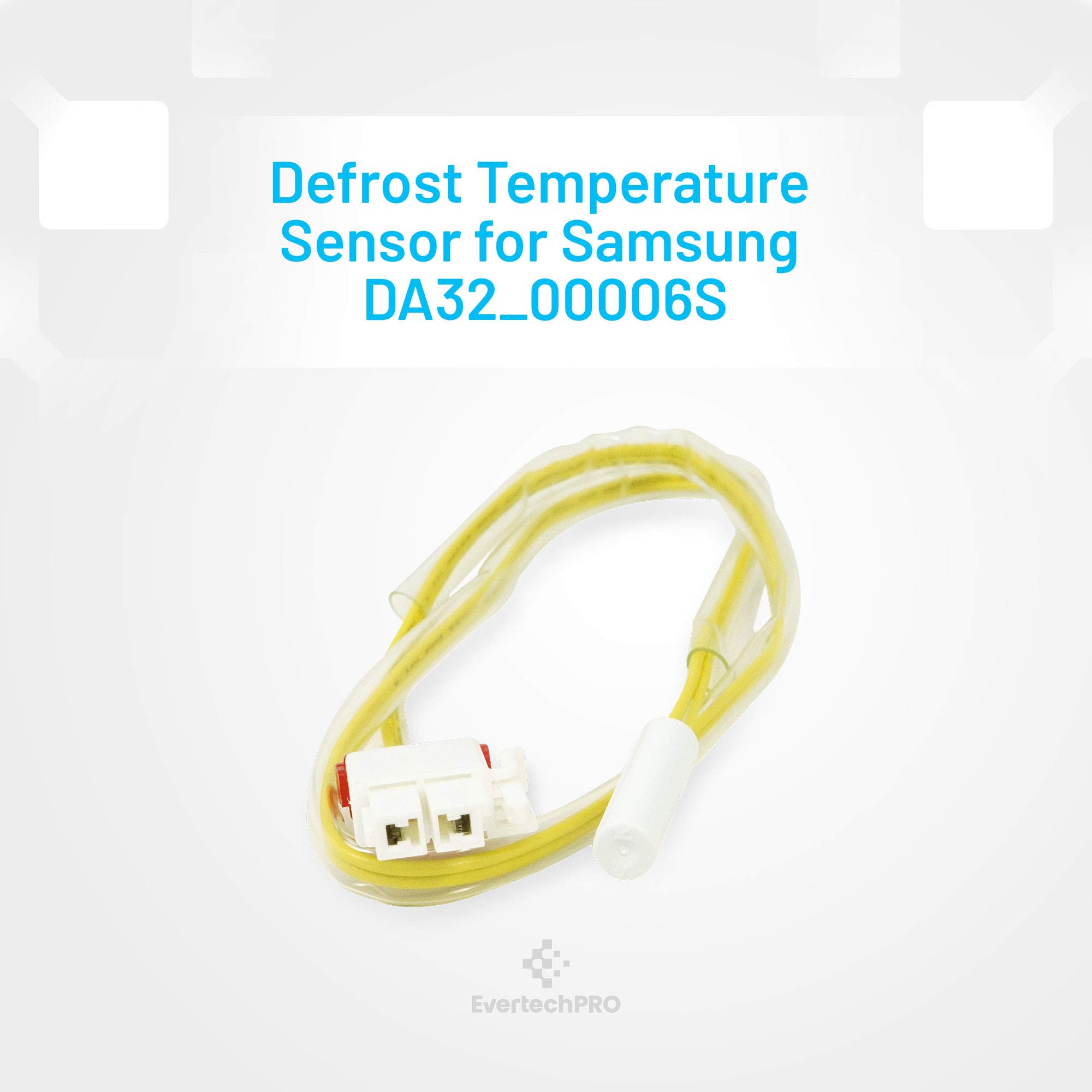 EvertechPRO DA32-00006S Sensor Temp Pack of 2 Replacement for Samsung Refrigerator 2030281