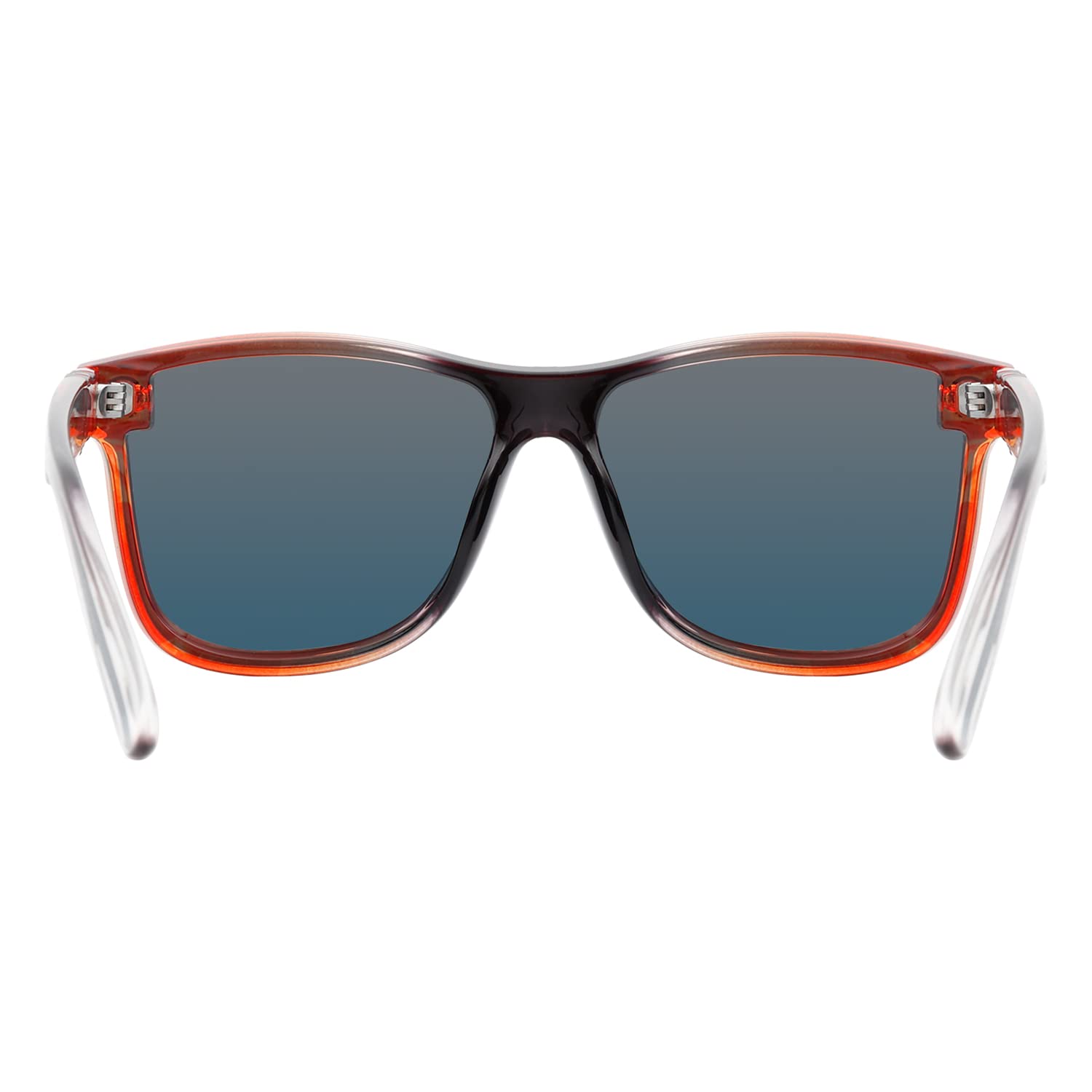 Blenders Eyewear Millenia X2 – Polarized Sunglasses – Flat, Mirrored Lens, Tough Frames – 100% UV Protection – For Men & Women – Phoenix Fire