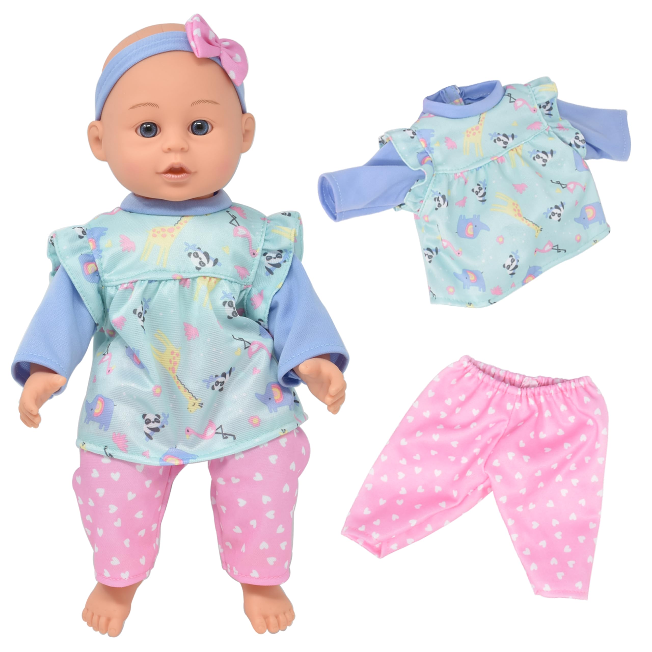 Dolls To Play Soft Body Baby Doll, 14 Inch Doll with Clothes Set and Accessories