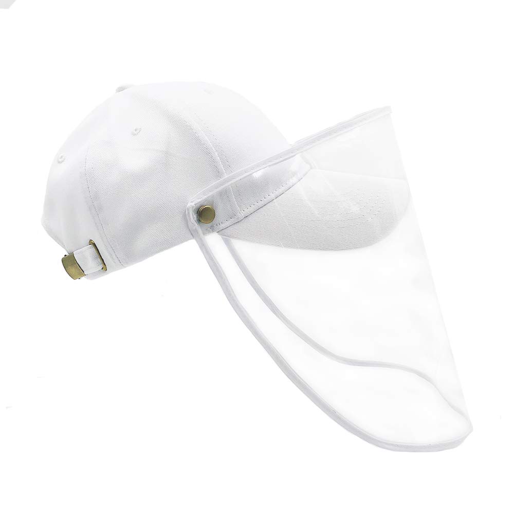 Baseball Cap Eye Facial Protective Detachable Adjustable Hat for Anti-Sun Outdoor Sports(Black）