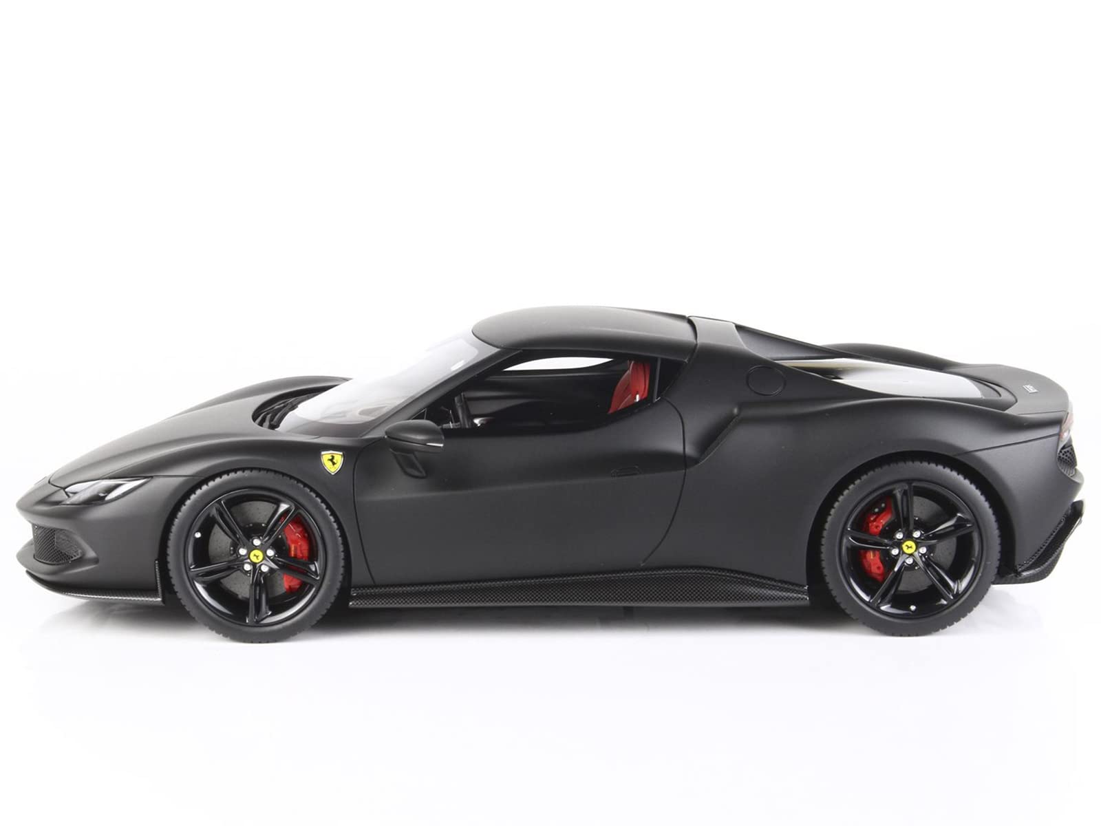 BBR 296 GTB Matt Black with Display CASE Limited Edition to 20 Pieces Worldwide 1/18 Model Car P18210 MB1