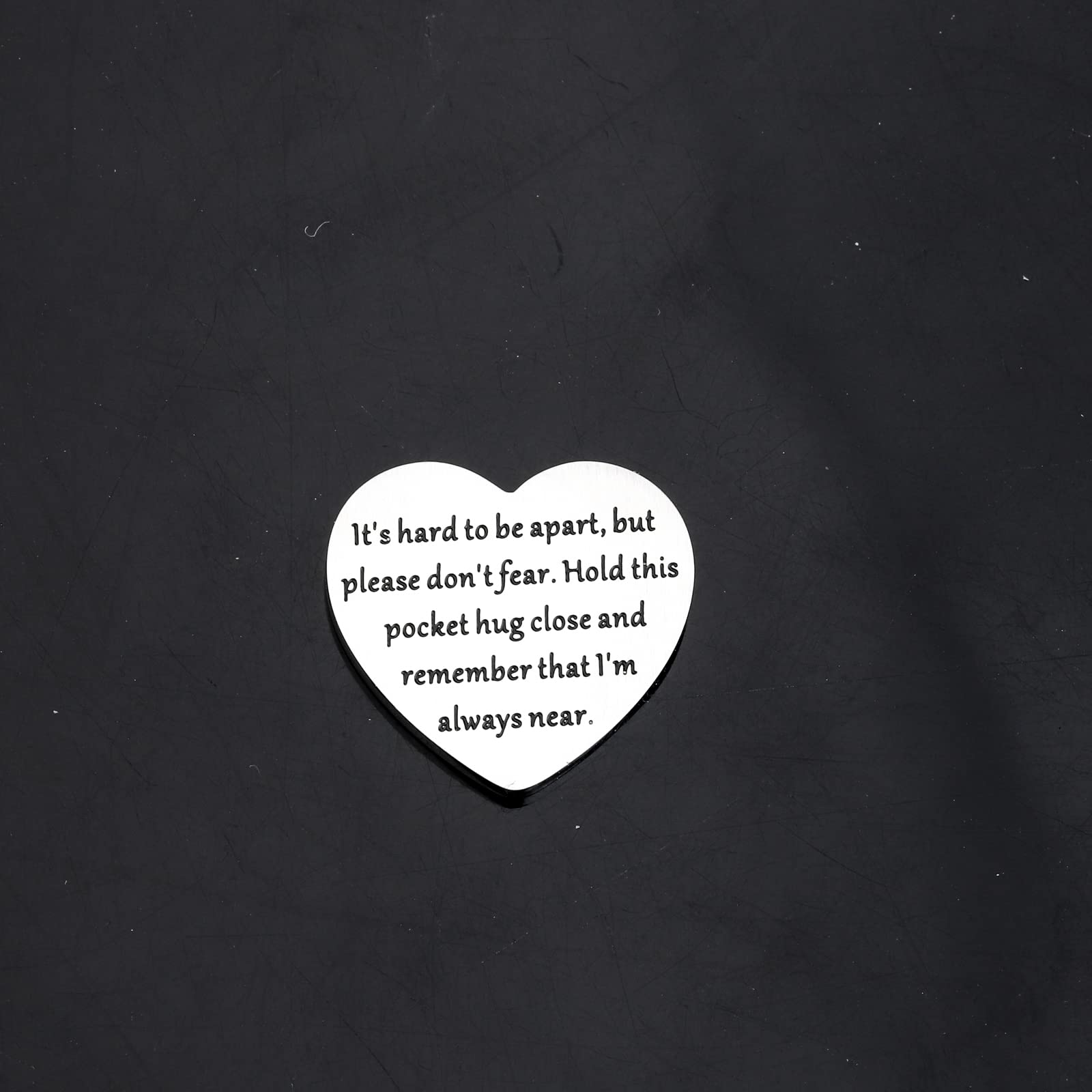 BLEOUK Pocket Hug From Heaven Pocket Token Condolences Bereavement Gift Keepsake Jewelry (hard to be apart)