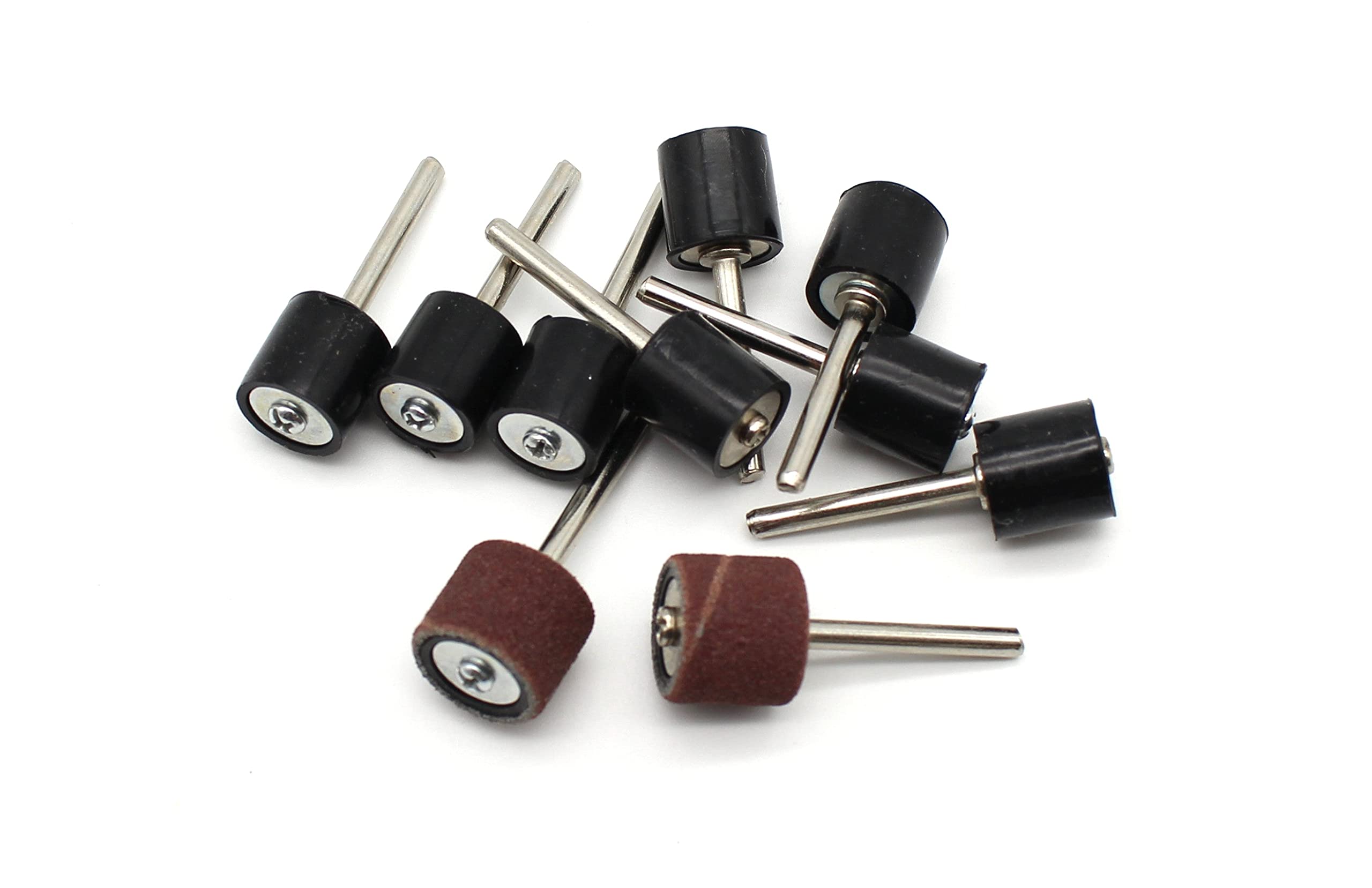 TMAX 10 pc 1/2 Inch Rubber Mandrel Sand Drum Holder 1/8 Inch Shank for Dremel Rotary Tools