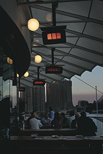 Bromic Heating Tungsten 300 Smart-Heat Gas 3 Burner Radiant Infrared Patio Heater, Natural Gas, 26000 BTU