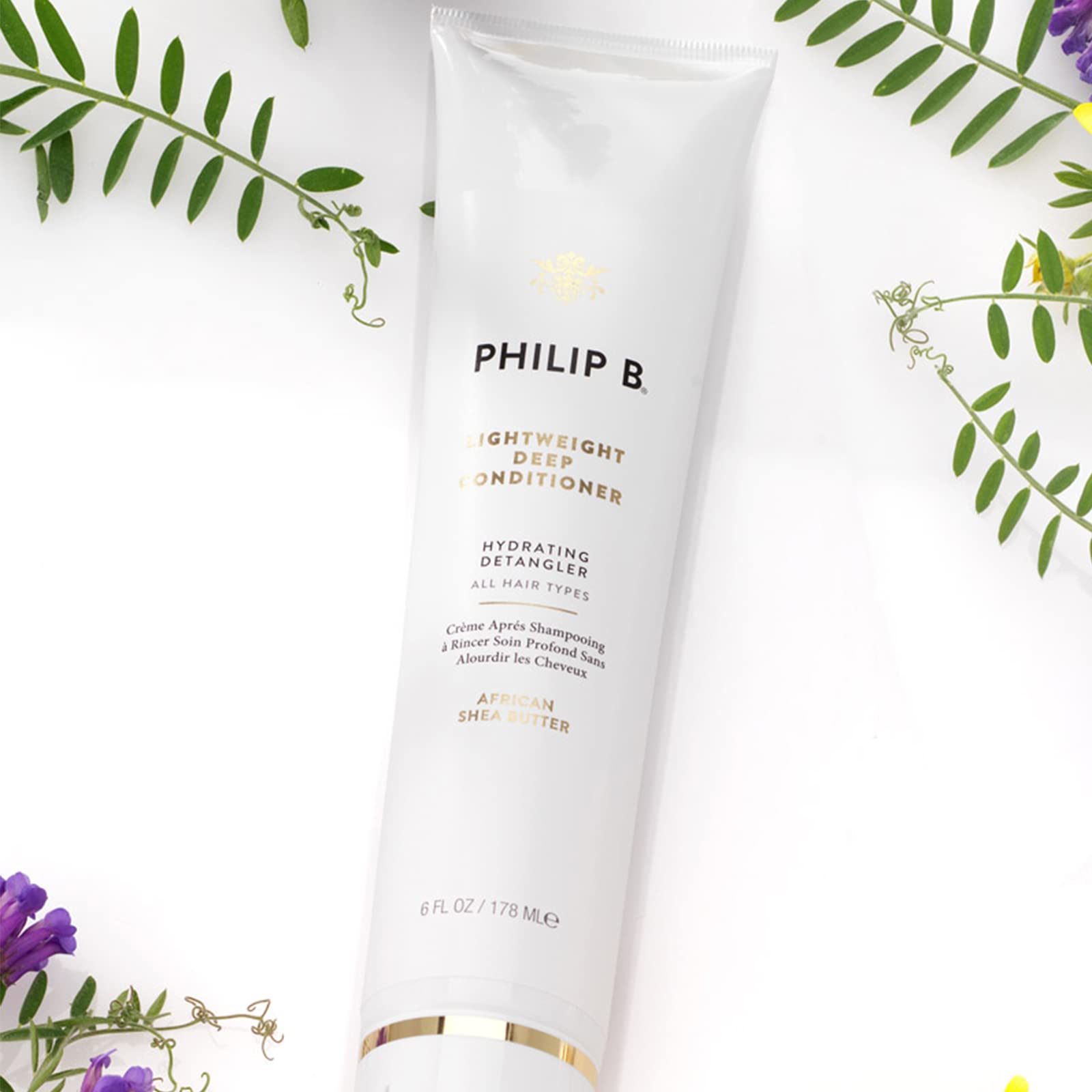 PHILIP B Light-Weight Deep Conditioner 6 oz. (178 ml) | Hair Moisturizer Detangler, Adds Shine and Smoothness to Hair, All Hair Types