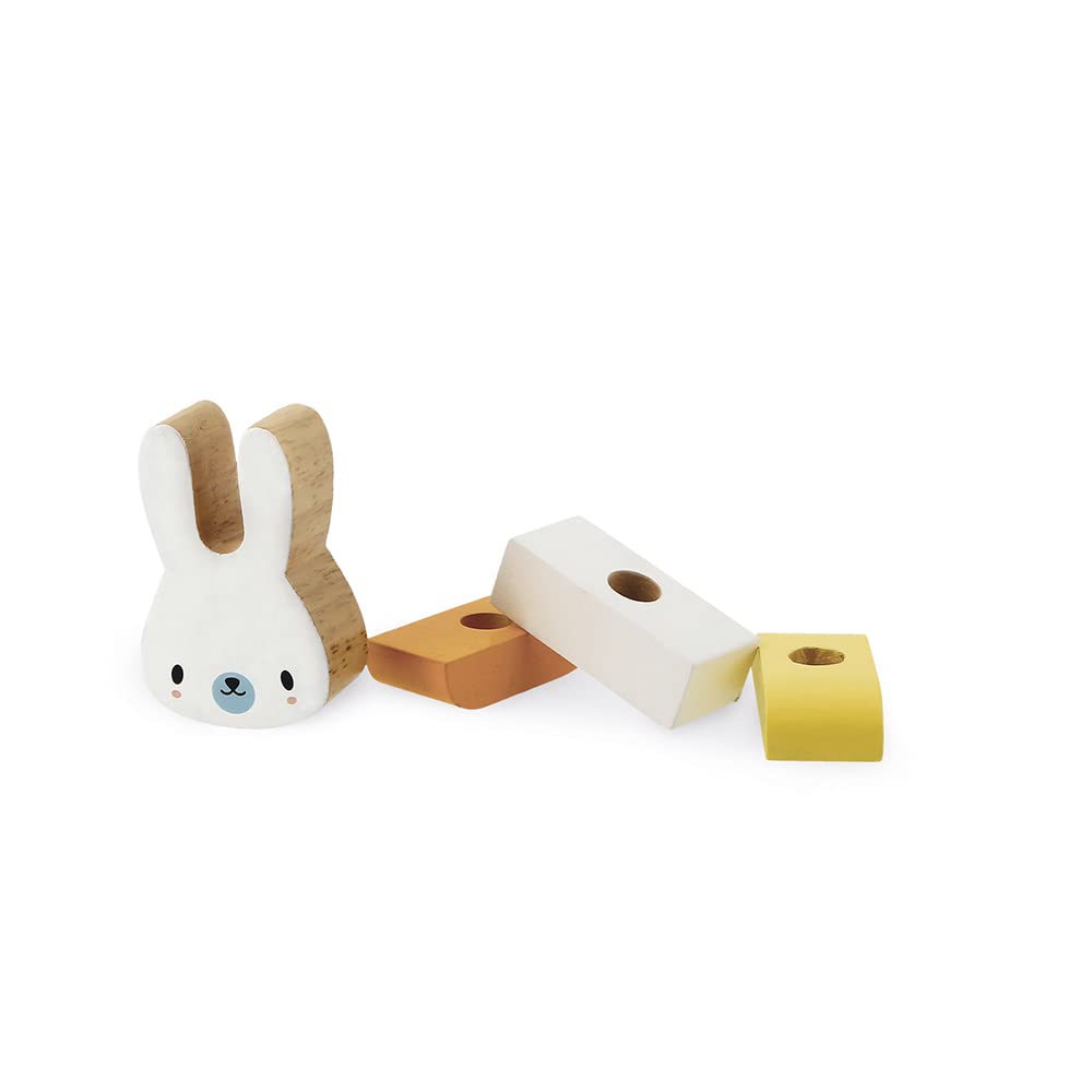 Janod - Pure Bead Maze and Rocking Rabbit - Ages 1+ - J05149, White