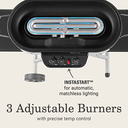 Coleman Gas Grill | Portable Propane Grill | RoadTrip 285 Standup Grill, Red & High-Pressure Propane Hose and Adapter