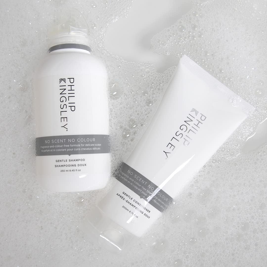 PHILIP KINGSLEY | No Scent No Color Gentle Shampoo | For Sensitive and Delicate Scalps | Sulfate-Free and Fragrance-Free | 8.4oz