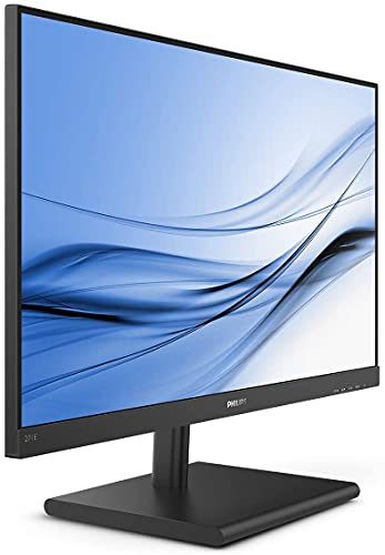 PHILIPS 27 Inch 2021 Computer Monitors Frameless Monitor, 27" Full HD IPS, 124% sRGB, FreeSync 75Hz, VESA, 4ms Response Time, VGA, HDMI, Black w/ 4K HDMI (1-Pack)