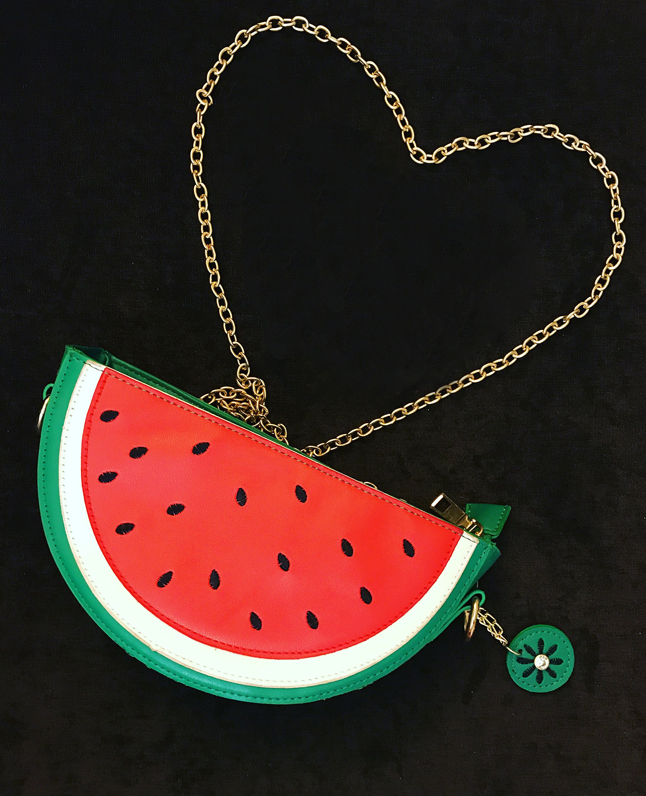 Freie Liebe New Cute Watermelon Lemon Shaped Crossbody Clutch Purse Bag Fruit Style Purse Mini Shoulder Bag